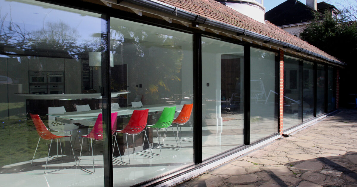 Burdon Lane Full Glass Façade Rear Extension | IQ Glass