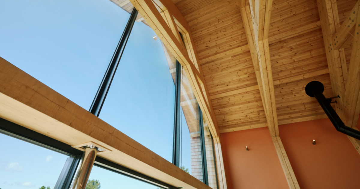 Glass facade with timber frame | IQ Glass