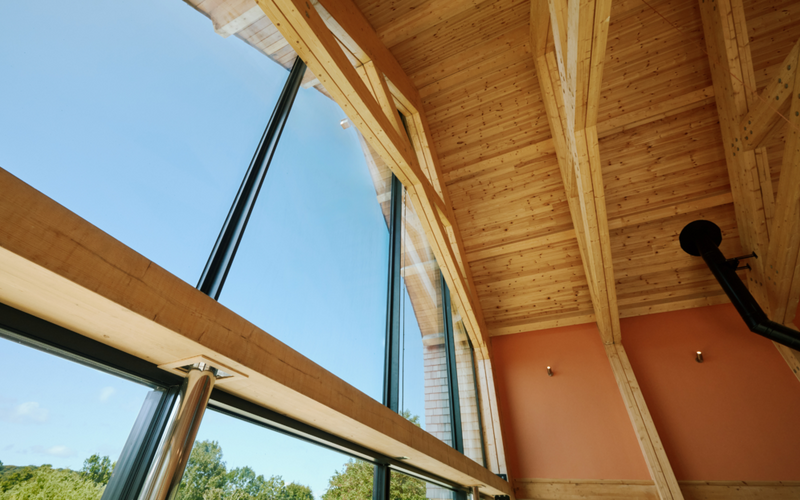 Glass facade with timber frame | IQ Glass